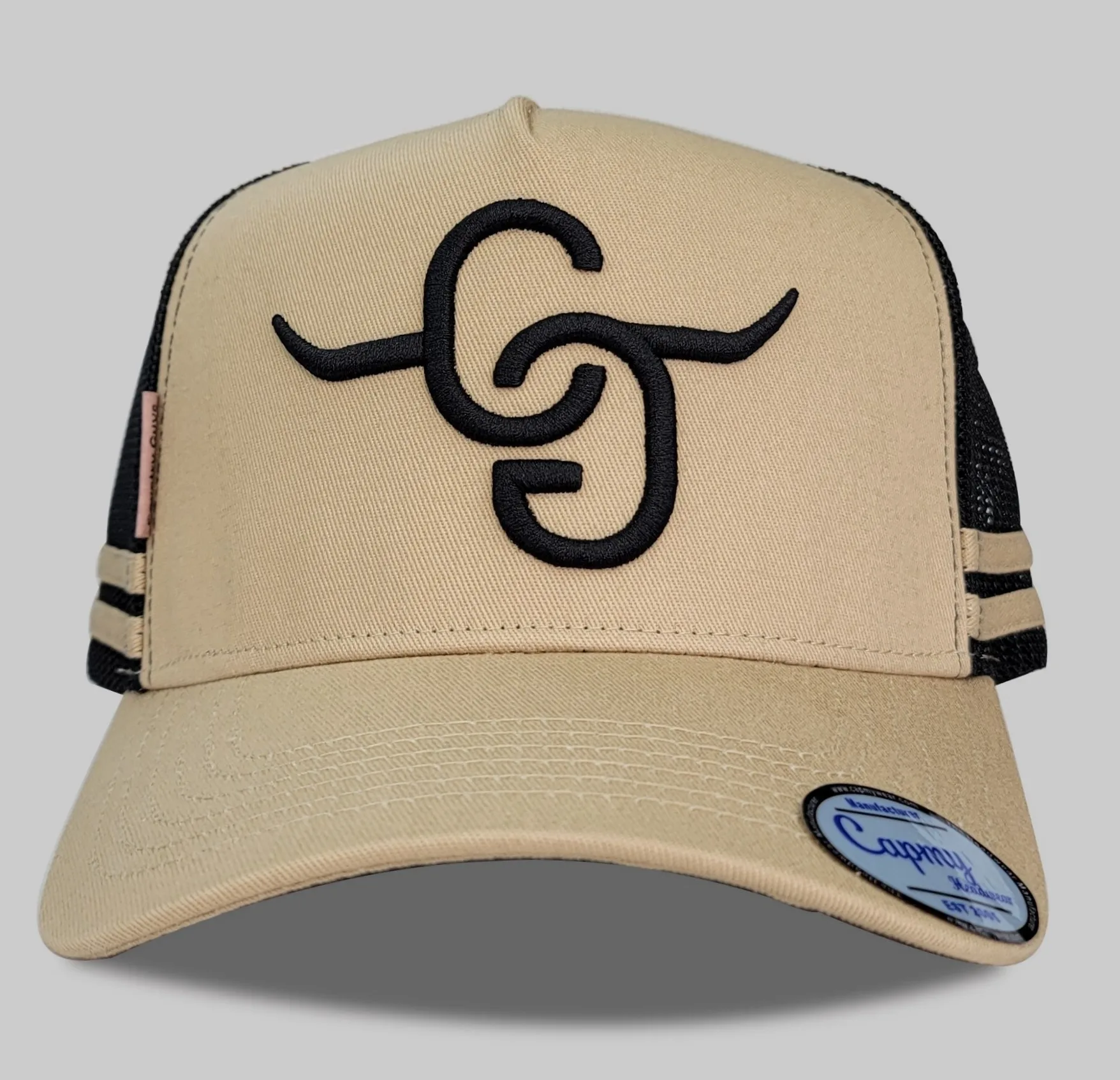 Custom Overseas Cap - 5 Panel Embroidery Logo Trucker Hat