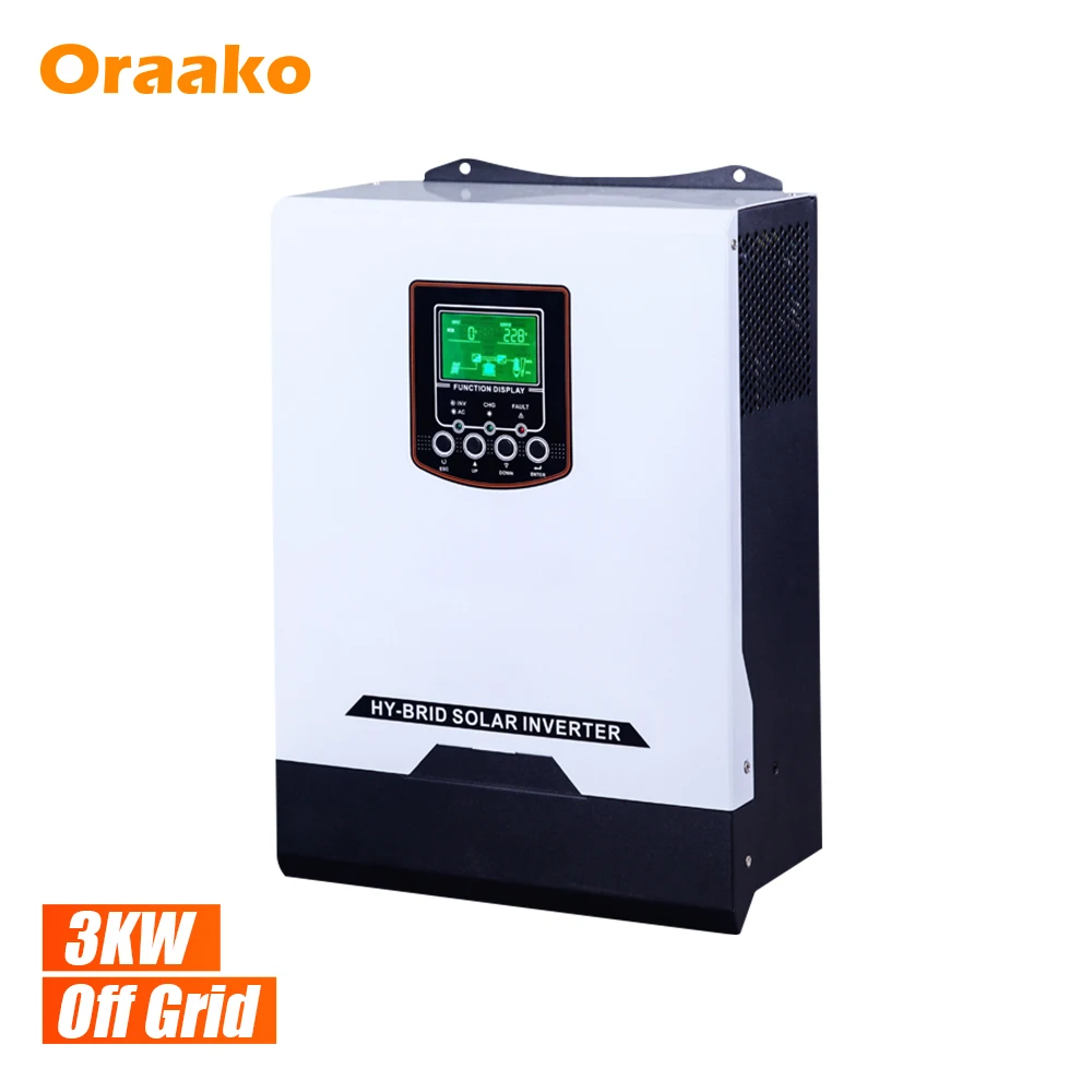Off Grid Single Phase Solar Inverter System 1kw 3kw 24v Pure Sine Wave ...