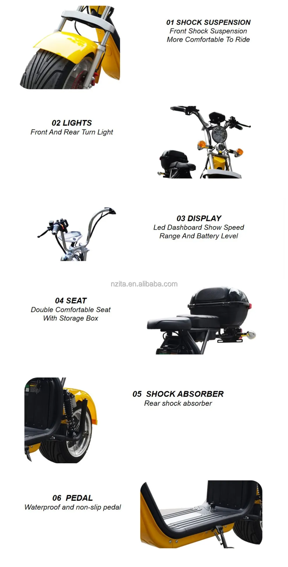 Europe Warehouse Citycoco/seev/woqu/ with Factory Distributor