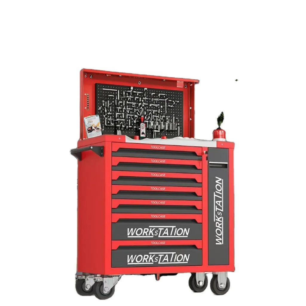 Professional Tool Cart With 7 Drawers,Steel Tool Trolley For Automotive ...