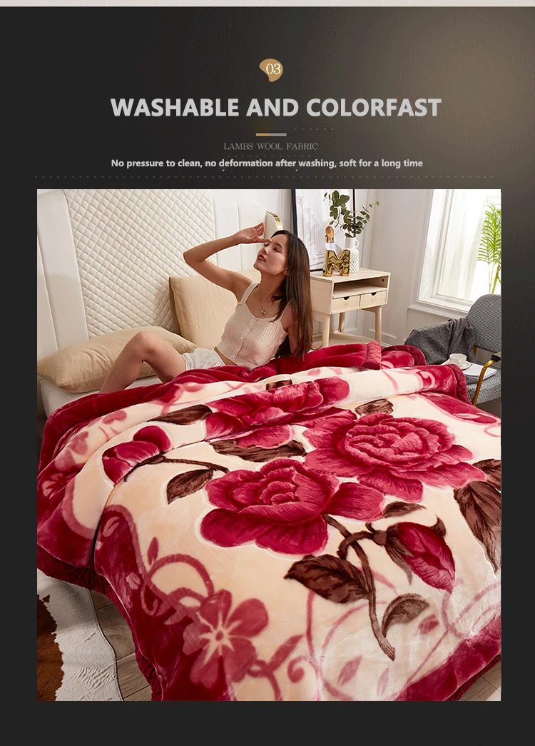 Hot Selling Super Soft Raschel Blanket Printed Blanket For Winter - Buy ...