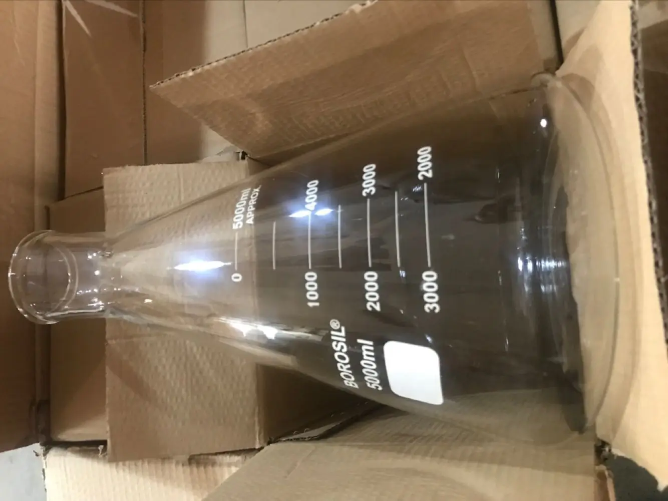 Laboratory Borosilicate Glass Erlenmeyer Flask 150ml Conical Flask ...
