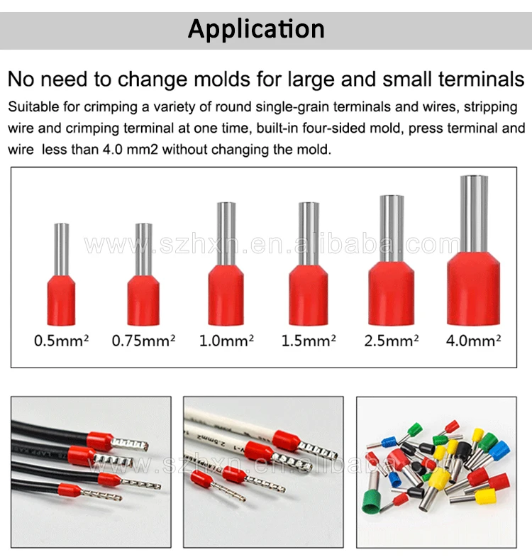 Pre-insulated Wire Terminal Stripping Crimping Machine Tubular Terminal ...
