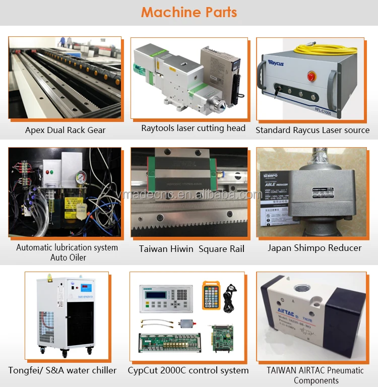 4 X 8 Laser Cutter 1000w 2000w 3000w 4000w 1530 Cnc Fiber Laser Cutting ...