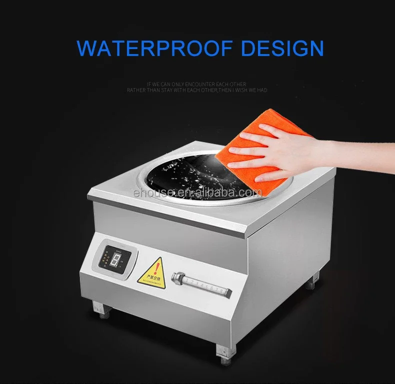 8KW High-Power Commercial Kitchen Induction Stove Stainless Steel Fast ...