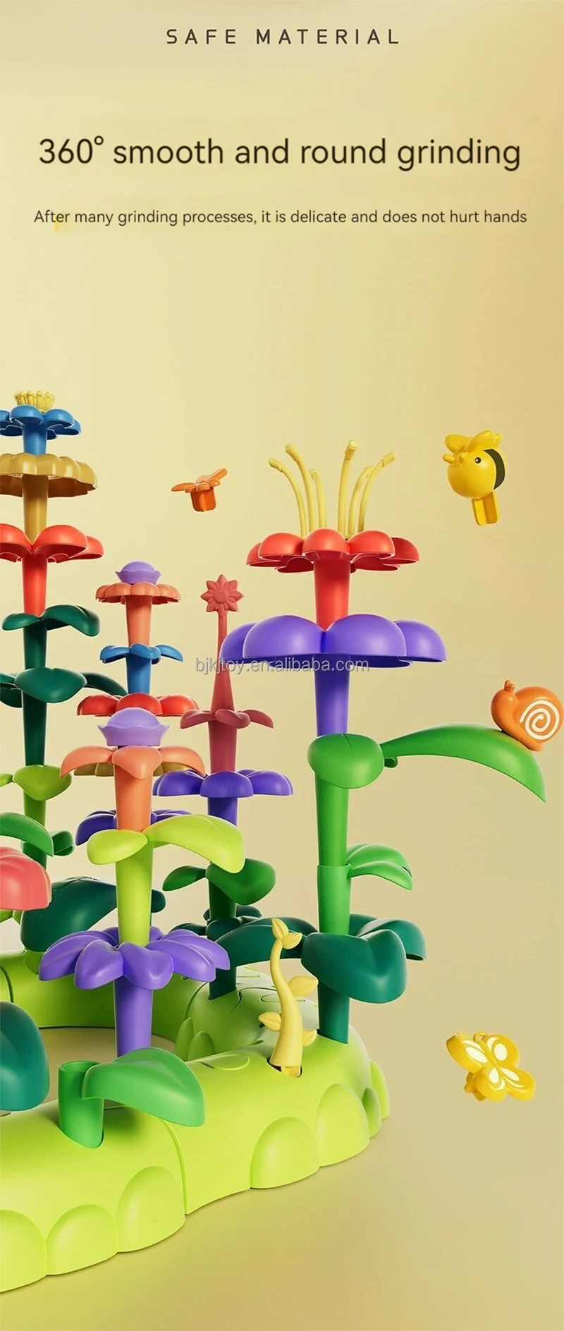 Creative Educational Preschool Stem Construction Girls Diy Flower ...