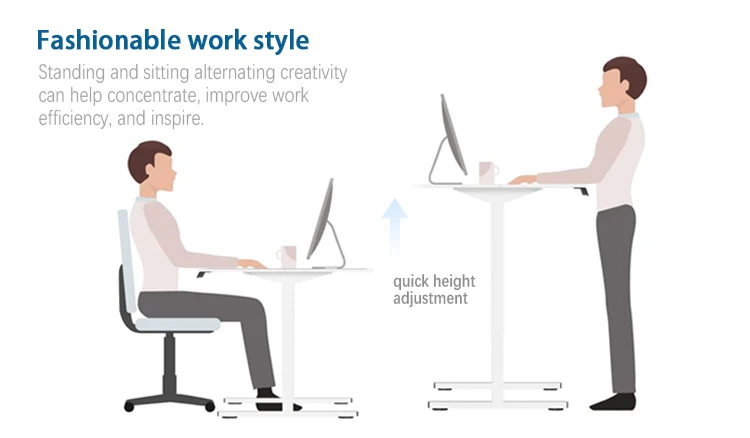 Modern Modular Smart Electric Standing Lifting Desk Open Office ...