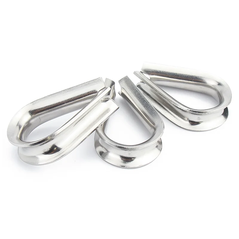 Heavy Duty Hot-dip Galvanized M2 To M20 Silver Cable Wire Rope Thimbles ...