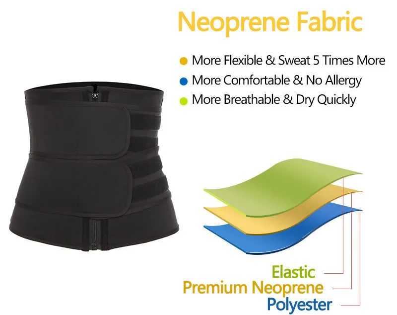 Tummy Sweat Shapewear Bodysuits Women Waist Trainer Slimming 2-3 Belts ...