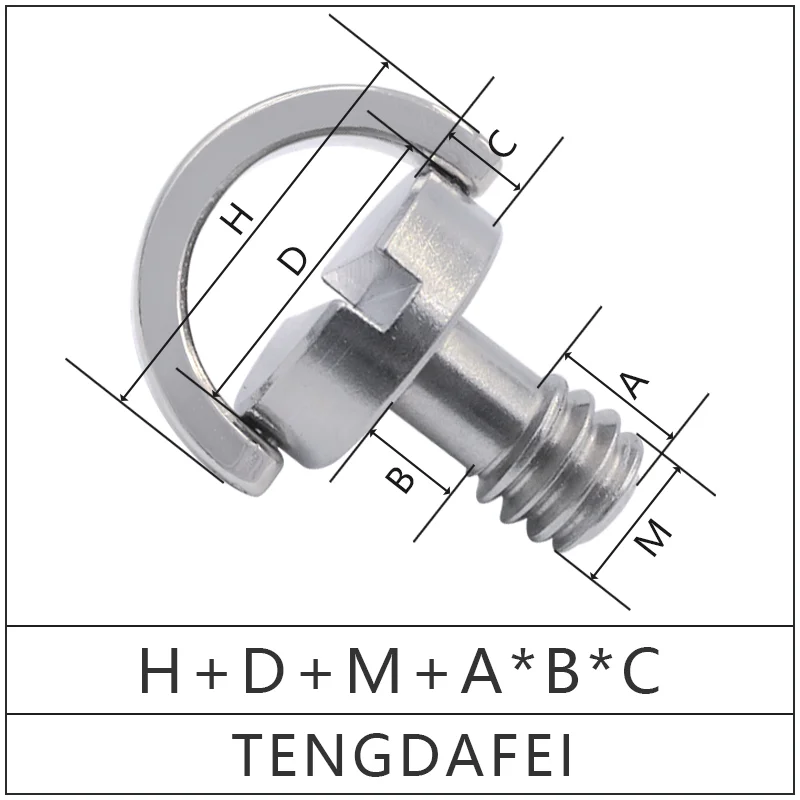 Customized M3m4 Camera Screw Hidden Thumb Camera Screw C-ring Tripod ...