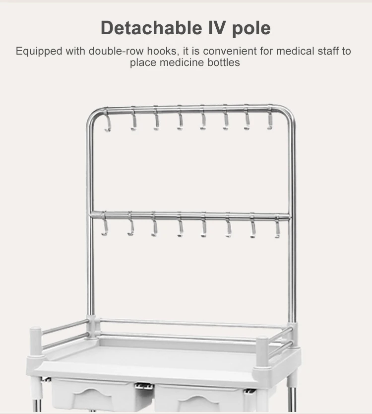 Transfusion Medical Trolley Abs And Stainless Steel Hospital Infusion ...