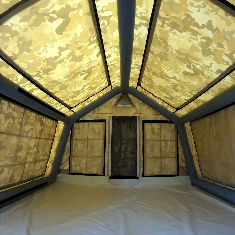 2023 Camouflage Inflatable Camping Tent Tpu Pvc Tube Waterproof Oxford ...