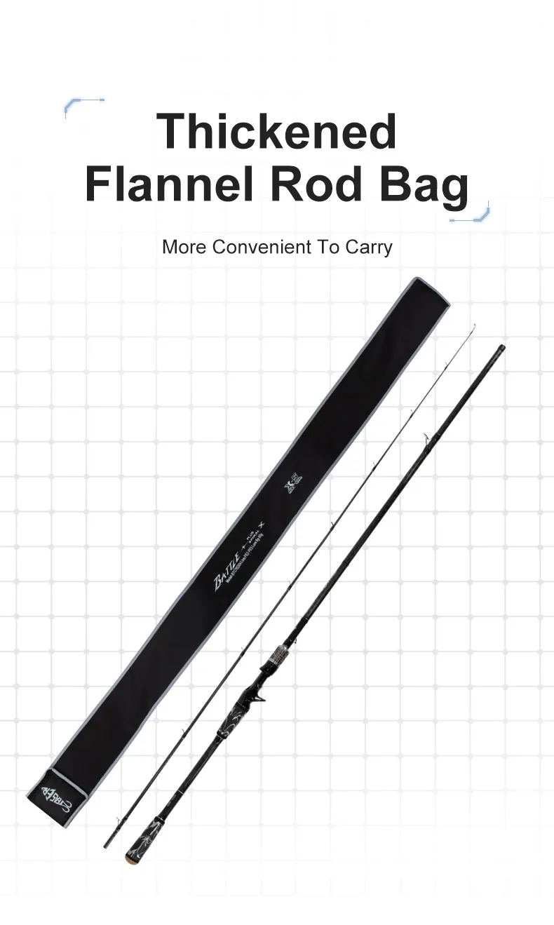 TEASER X5 Fuji Rod - Heavy Duty Carbon Casting for Snakehead Catfish