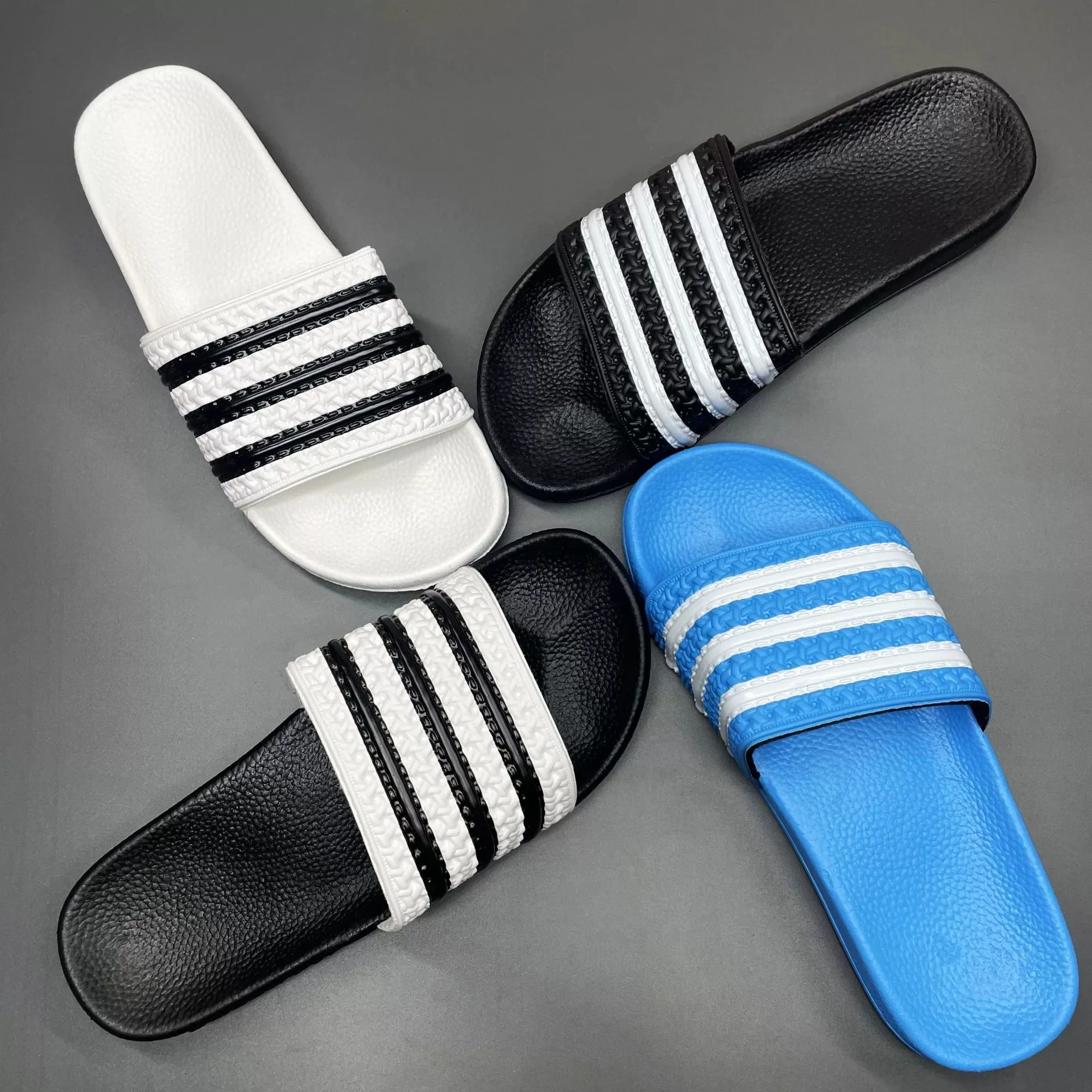 Unisex Plain Solid Color Slides Slippers Custom Logo Slides Blank ...