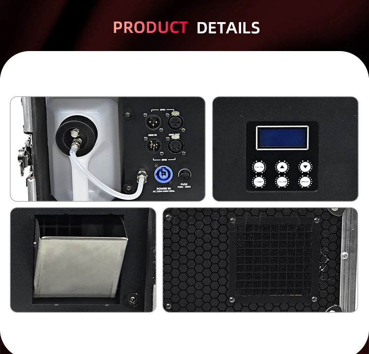 SITERUI Stage Effect Haze Machine Water Based DMX 1000W Hazer Smoke ...