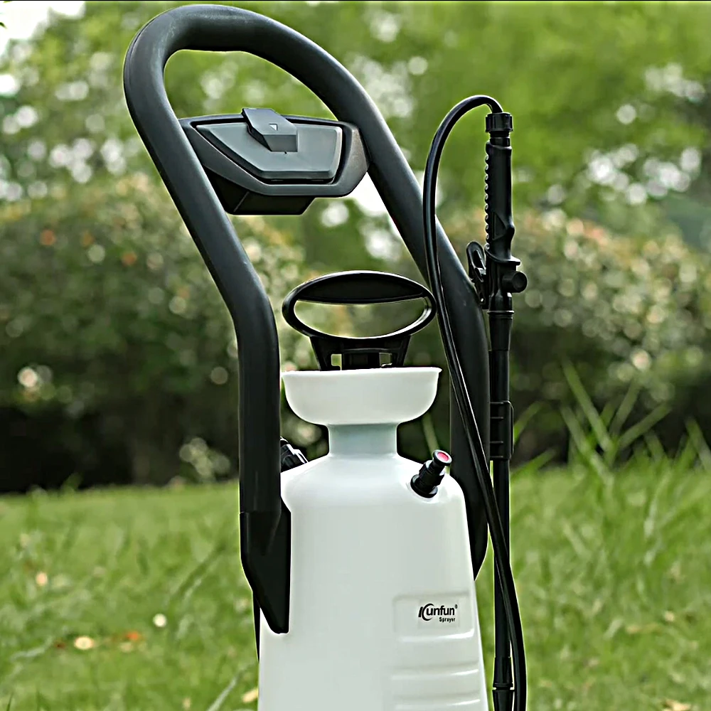 4.2 Gallon 16 Liters Agricultural Farm Manual Pressure Trolley Garden ...