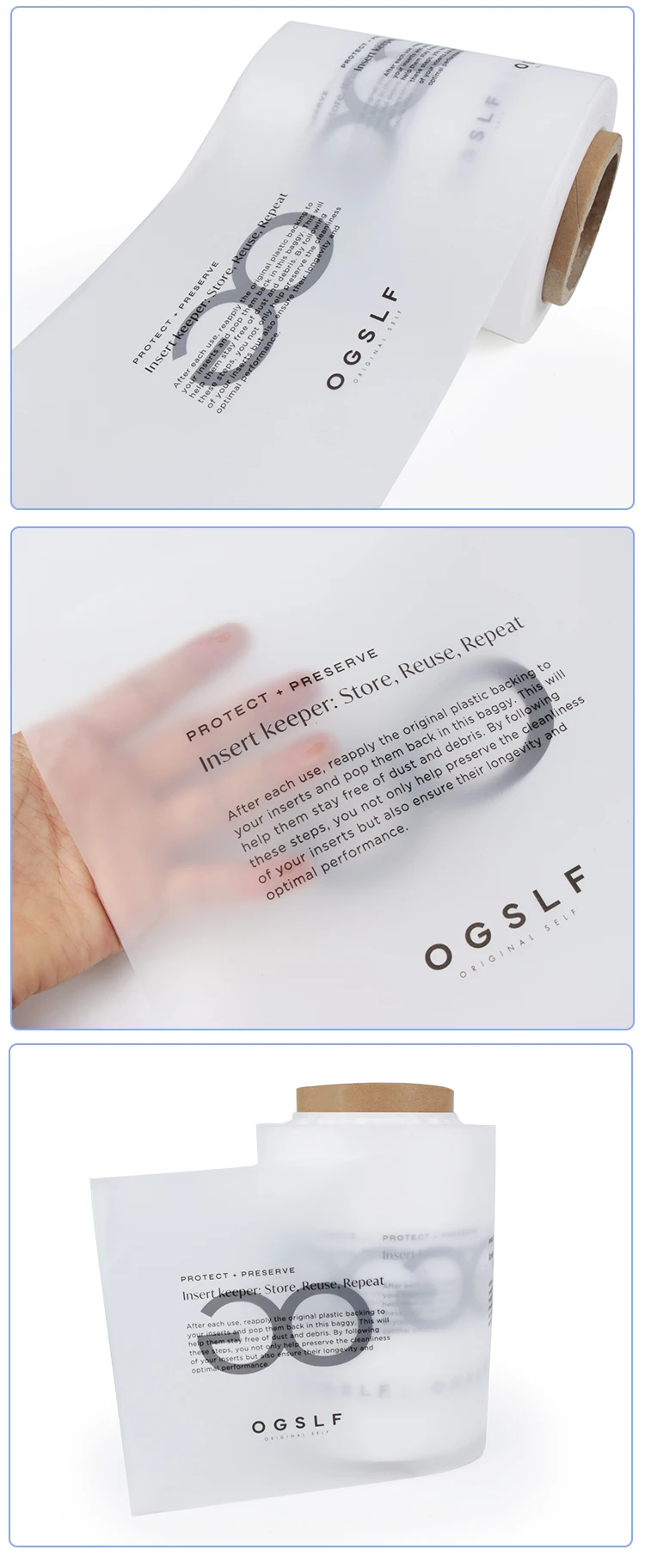 Custom Printed High Quality Laminated Garment Underwear Packaging CPE ...