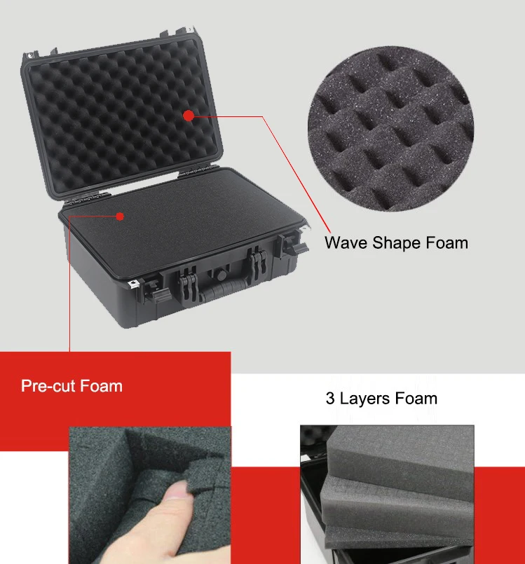 Ningbo Factory 20 Inches Plastic Watertight Instrument Protective Case