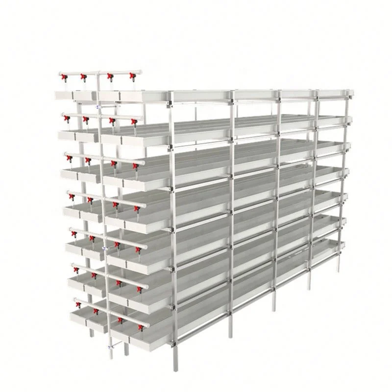 large plastic greenhouse hydroponic fodder trays