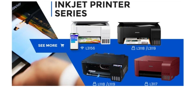 New Epson A4 Color Inkjet WiFi Printer - Flatbed, CMYK, Refillable Ink ...