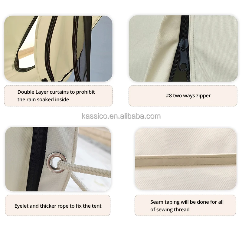 Luxury Campsite Triangular Safari Tent - Indian Family Party Tipi Tent ...