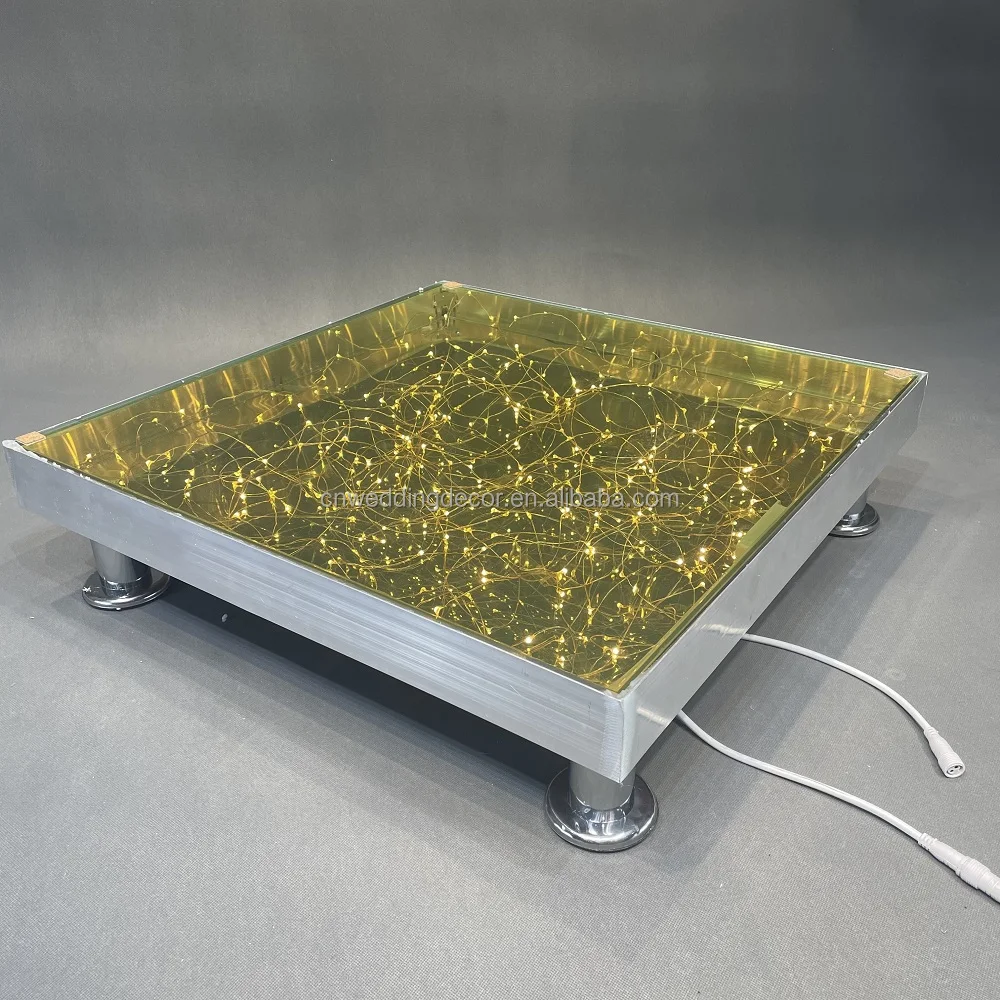 Beautiful Tempered Glass Round Wedding Stage Platform For Event ...