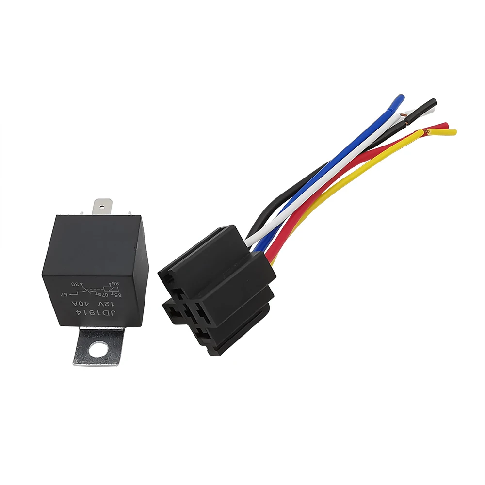 JD1914 Automotive Relay Harness Set 12V 40A 5 Pin Car Control Device ...