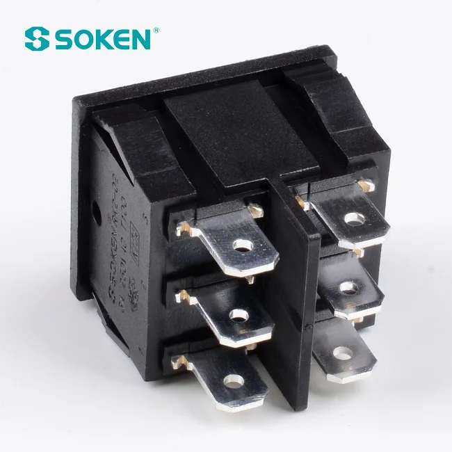 Soken Electric Switch Illuminated Kema Rocker Switch 4 Pin T85 Rk2-02 ...