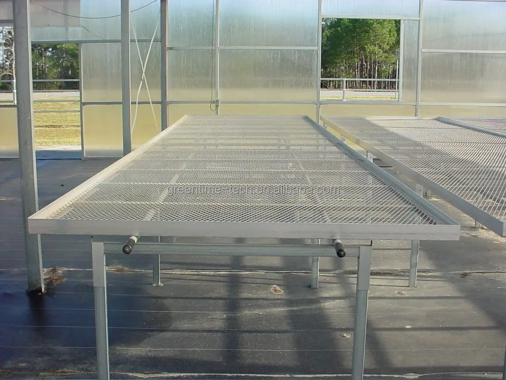 Growing Wire Mesh Rolling Benches Tables Seedbed for Greenhouse ...