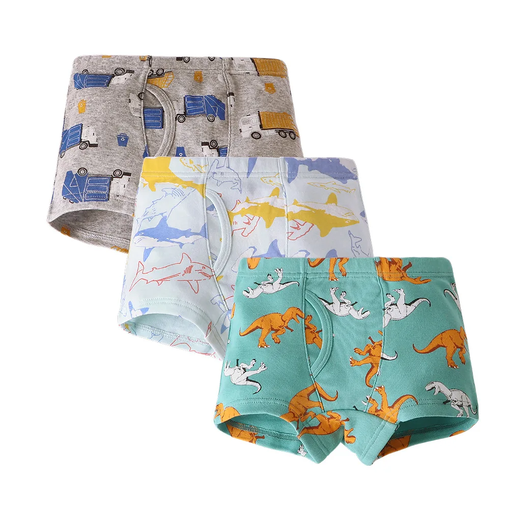 Cartoon baby boy cool boxers kids boys underwear dinosaur pattern ...