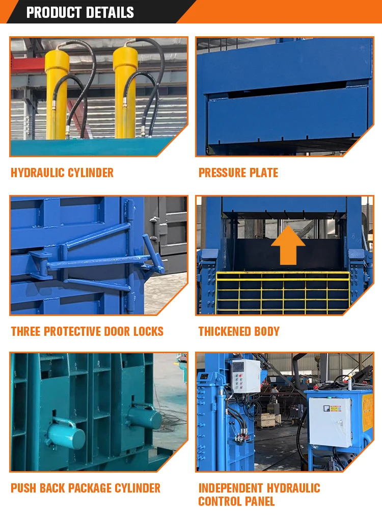 Hydraulic Trash Compactor Vertical Baler for Efficient Waste Management ...
