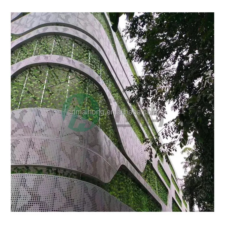 Modern Architectural Laser Cut Aluminum Screens for Offices