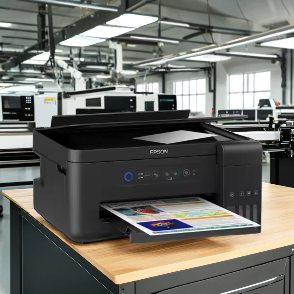 Epson 2021 New Year 4-Color Photo A3 Flatbed Printer L4158 WIFI 3-in-1 Multifunction Dye Core ...