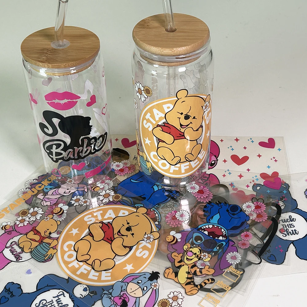 Free Design Waterproof Uv Dtf Cup Wrap Transfers 16oz 20oz 40 Oz ...