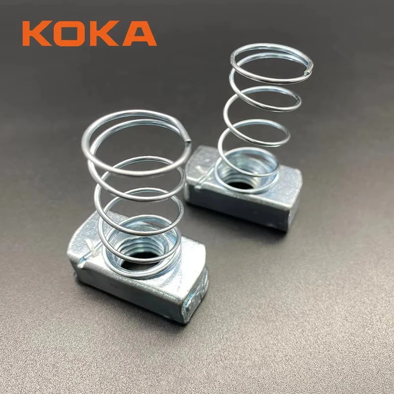 Electrical Galvanized M8 M10 Strut Channel Spring Nut with Washer ...