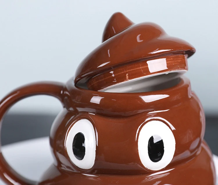 Funny Creative 3D Poo Shape Coffee Cup Mug Custom Ceramic Popular ...
