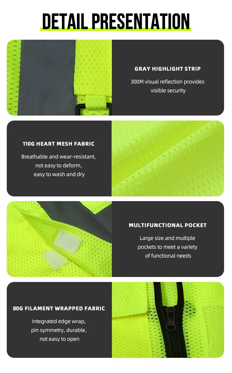 Logo Reflective Tactical Vest for Hi Vis Road Industrial Mesh ...