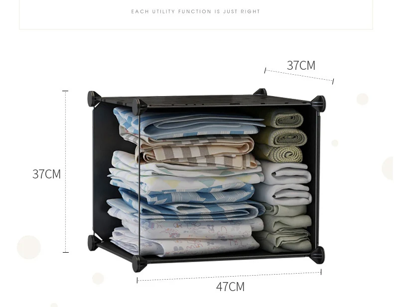 Simple Foldable Wardrobe Cabinet - Expandable & Stylish