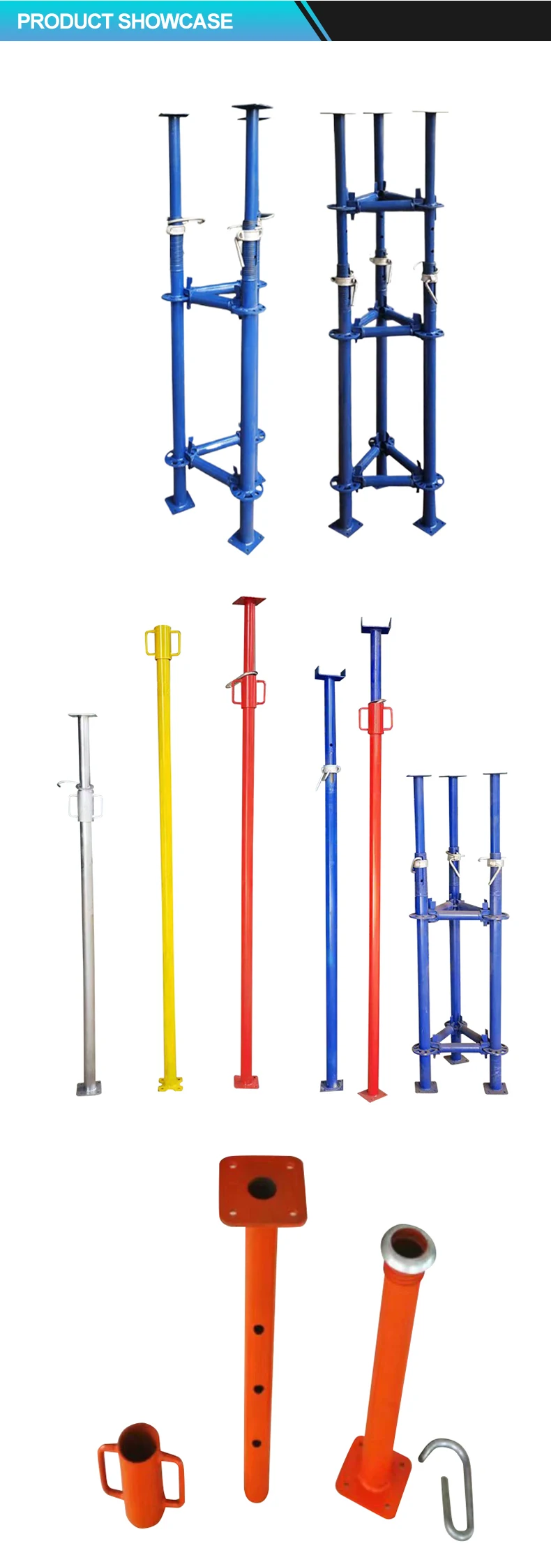 Blue Steel Formwork Scaffolding Props Struts Trestle for Construction ...