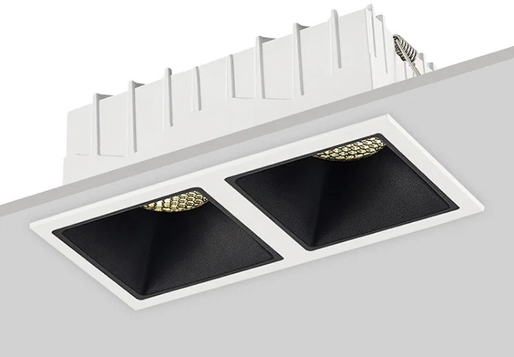 Square LED COB Spotlight Anti-Glare 10w 2*10w Spot Light Lamp Ceiling ...