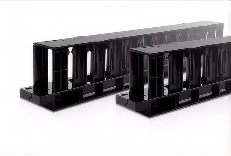 Rj45 Network Cable Management Rack 12 Slots 24 Ports 1u Cable Organizer ...