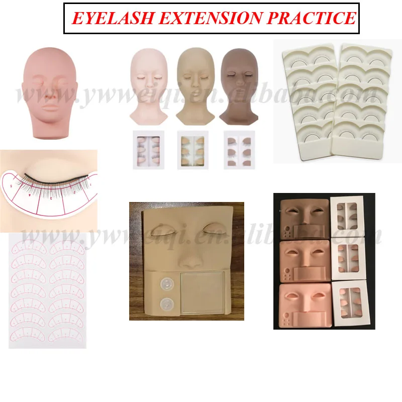 Silicone Multi-layered Mannequin Head For Practice Lash Extension ...