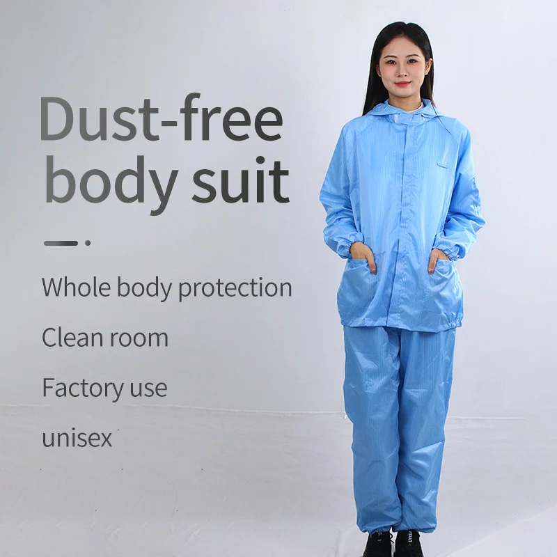 Dust-proof Clothing ESD Cleanroom Uniform Anti-Static Dust ESD Jacket ...