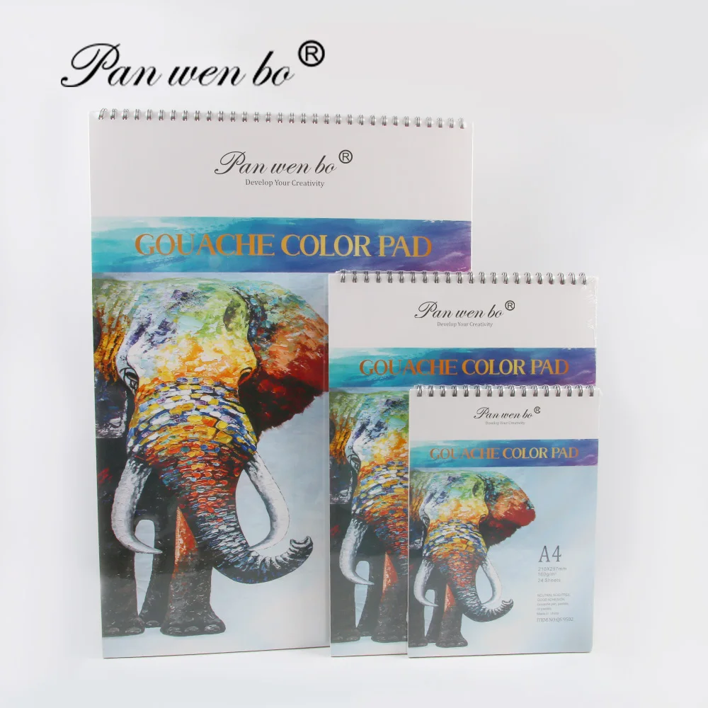 Watercolor Painting Paper Oem Customized Logo 160gsm 24 Sheets A2 A3 A4 ...