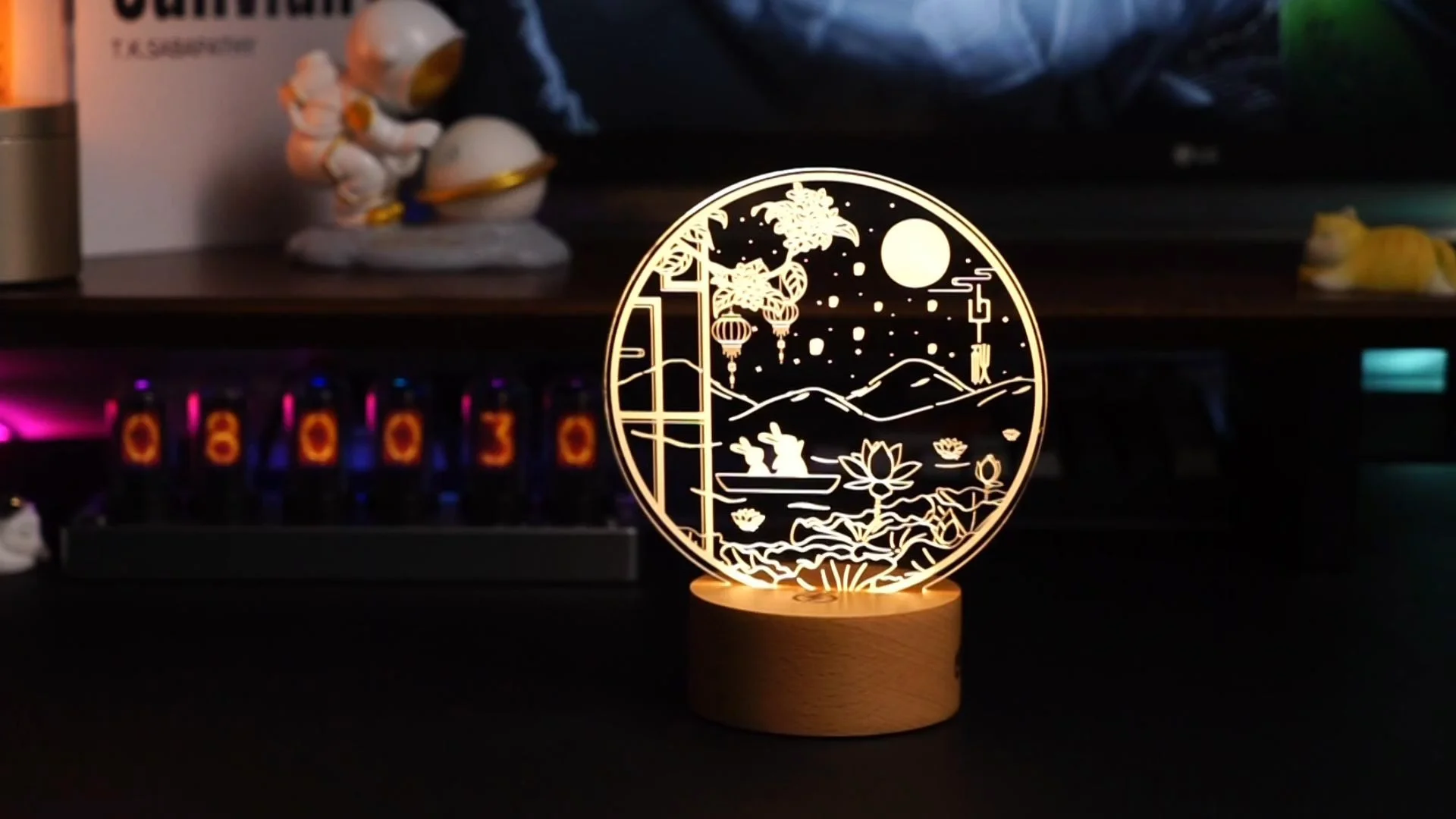 Creative Rechargeable Built-in Lithium Battery 3d Custom Led Night ...