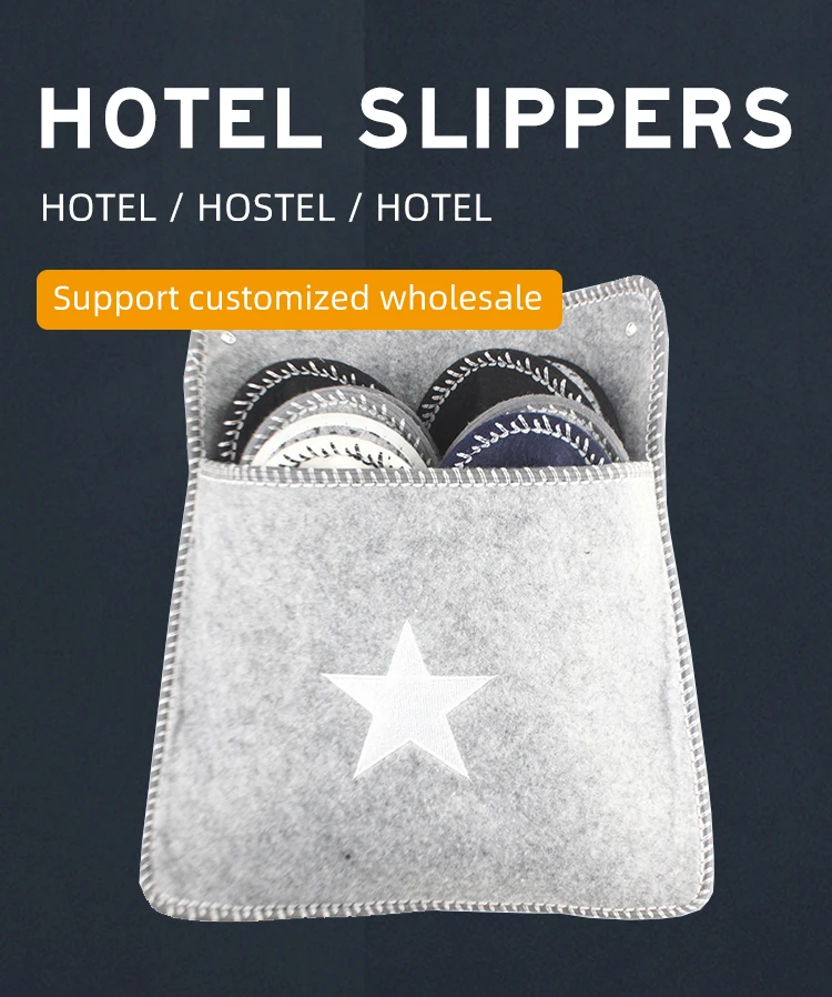 Wholesale Five-star Hotel Room Slippers Indoor Spa Disposable Slippers ...