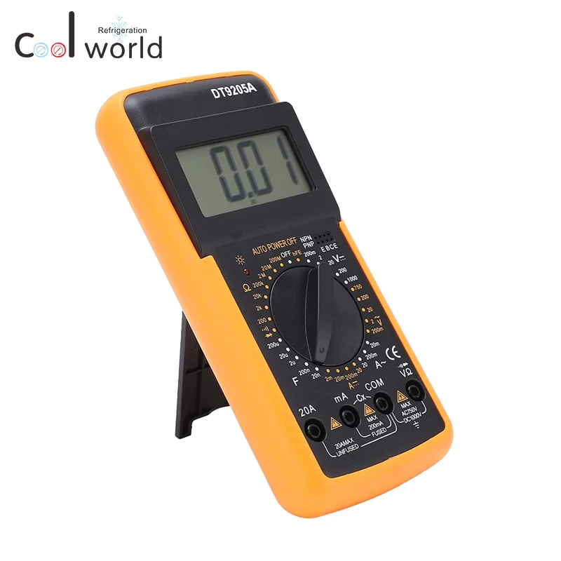 High Accuracy Dt9205a Electronic Digital Multimeter Automatic Digital ...