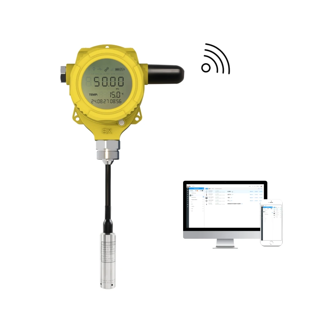 Holykell Wireless Water Liquid Tank Pressure Level Sensor For Level ...