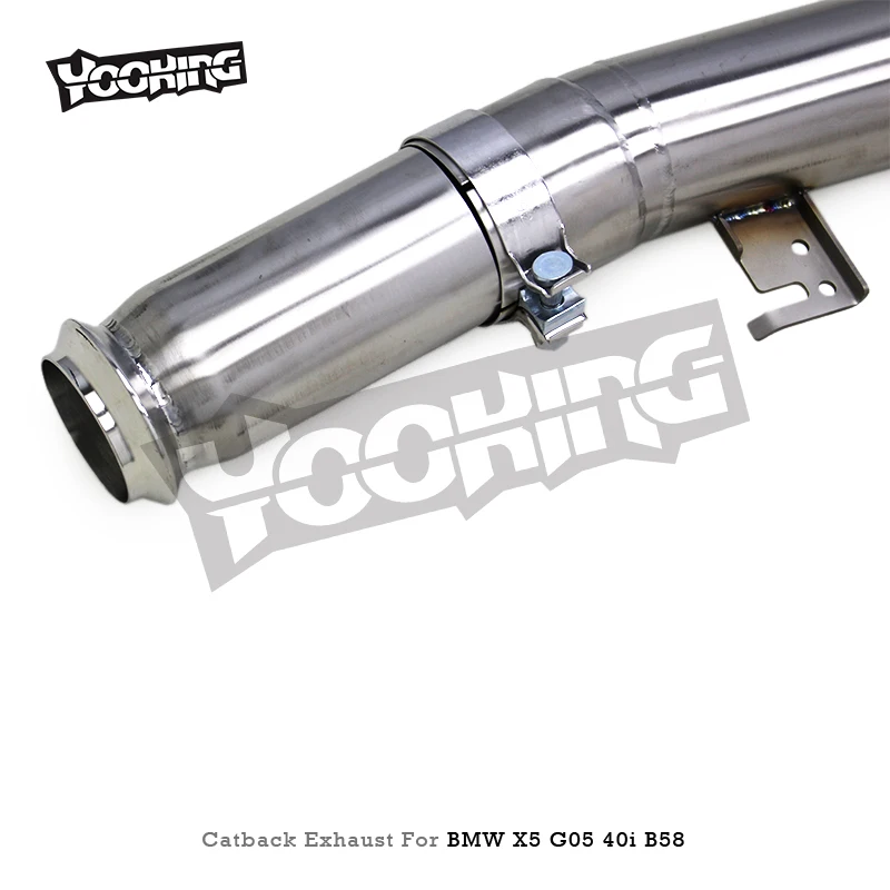 OEM Stainless Steel Exhaust Pipe for BMW X5 X6 F15 G05 G06 40i 40e B58 3.0T 2019-2023 Muffler ...