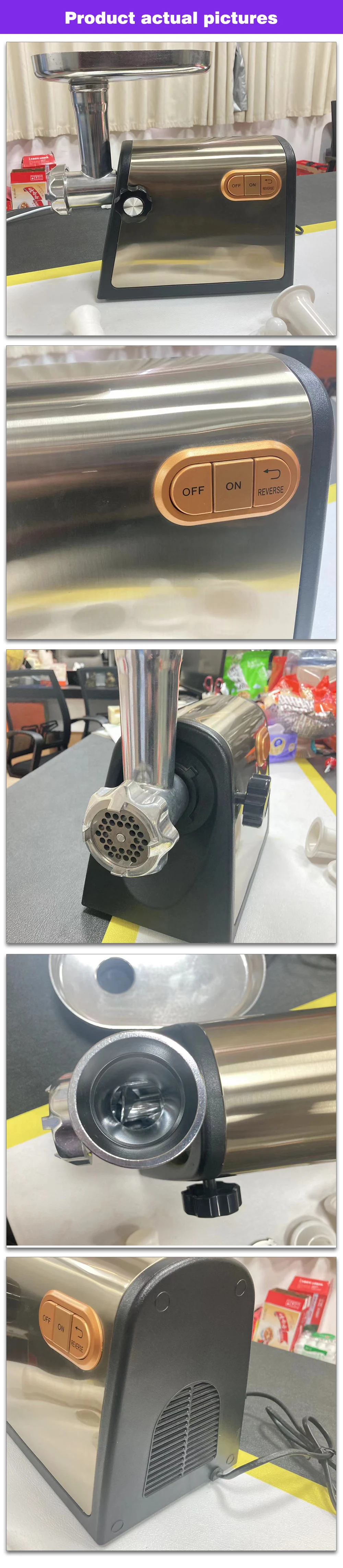 Outai G28 Multi-purpose Hachoir Reverse Meat Mincer Grinder Electric ...